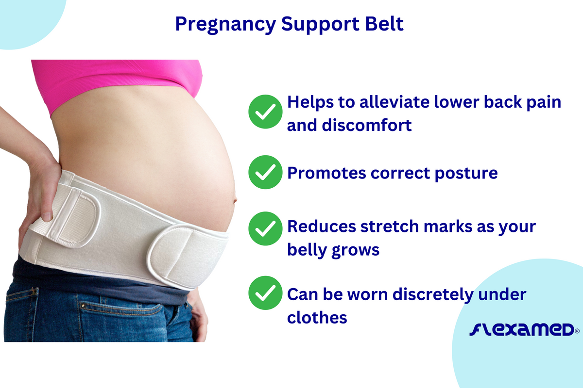 FlexaMed MaternaBelt Pregnancy Maternity Support Brace 6 or 8 inch