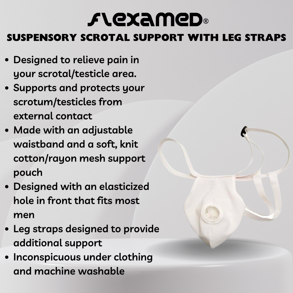 Flexamed Hernia Gear Suspensory Scrotal Support | For Enlarged Scrotum – FlexaMed